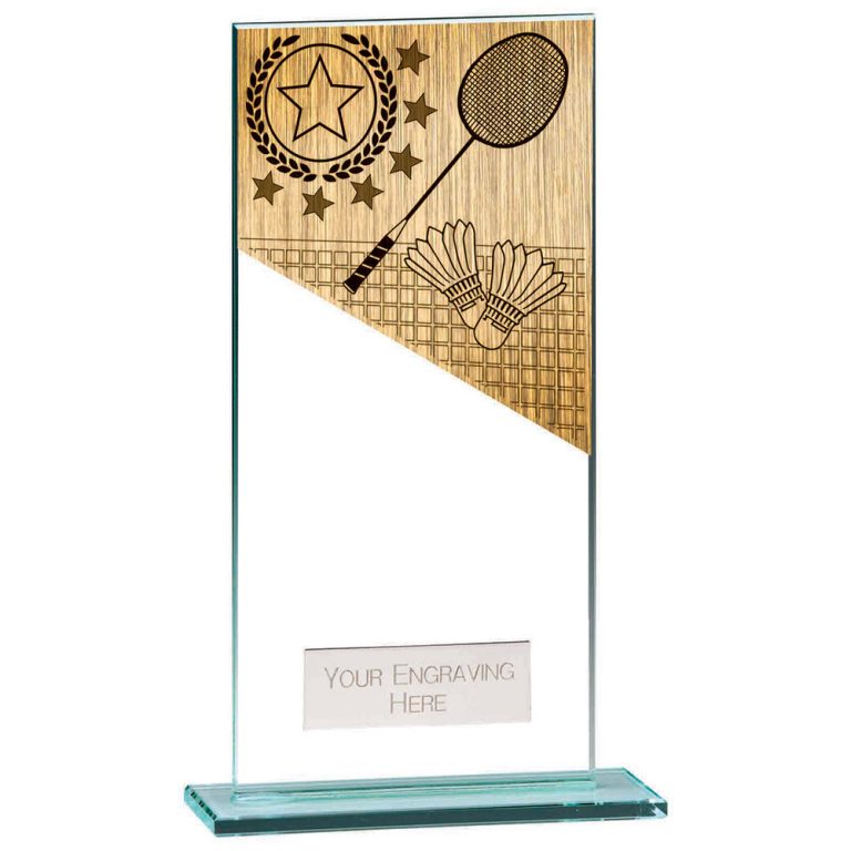 Mustang Glass Badminton Award | Premier Trophies