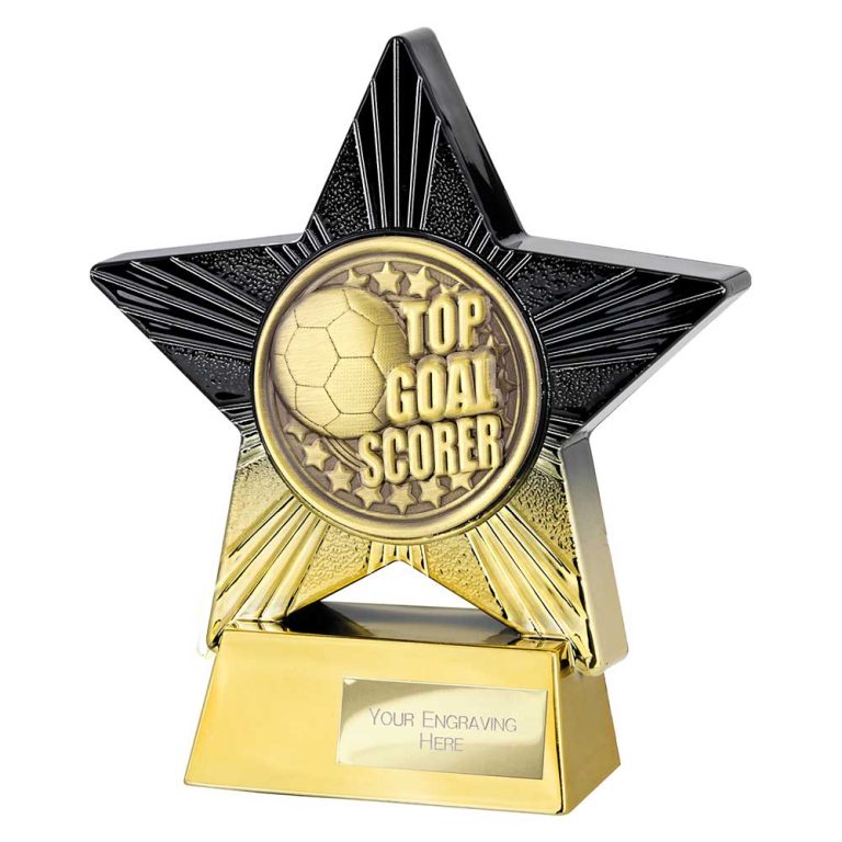 Superstar Top Scorer Award Black & Gold Football Award | Premier Trophies