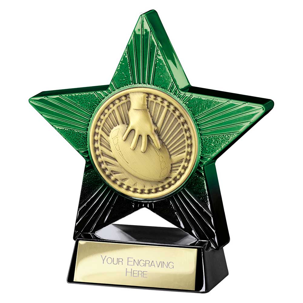 Superstar Award Black & Green Rugby Award | Premier Trophies